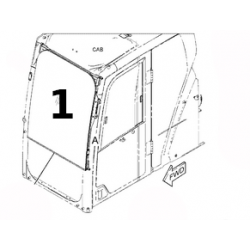 Szyba przednia górna koparka gąsienicowa/kołowa CAT 320 M318 4865450