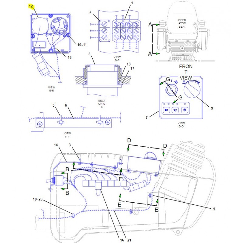 PRZEŁĄCZNIK POTENCJOMETR CAT KOPARKA 1060107